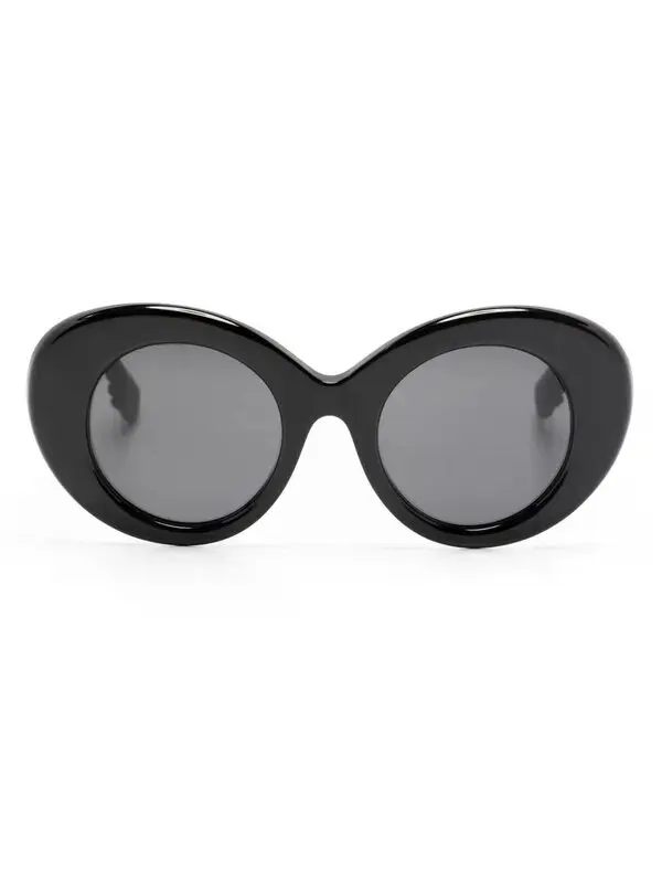 Burberry Oversized Round-frame Sunglasses - Black
