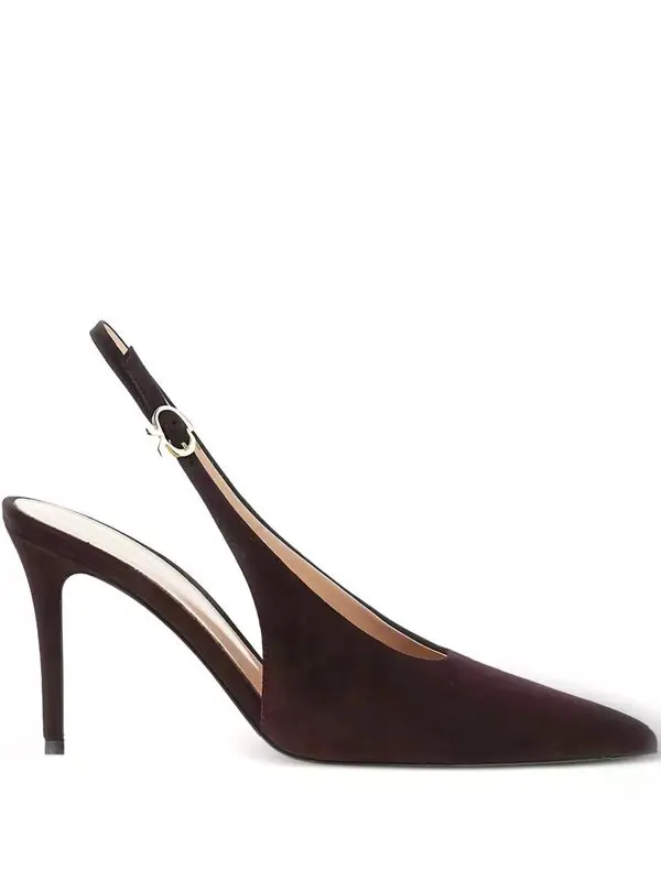 GIANVITO ROSSI Robbie Slingback Pumps - Brown
