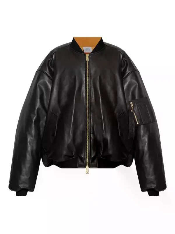 Vetements Leather Zip-fastening Bomber Jacket
