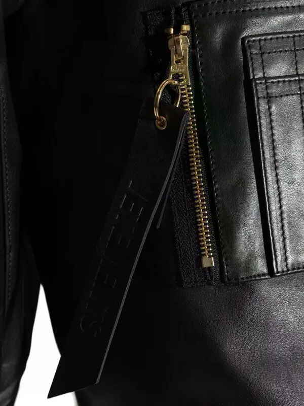 Vetements Leather Zip-fastening Bomber Jacket