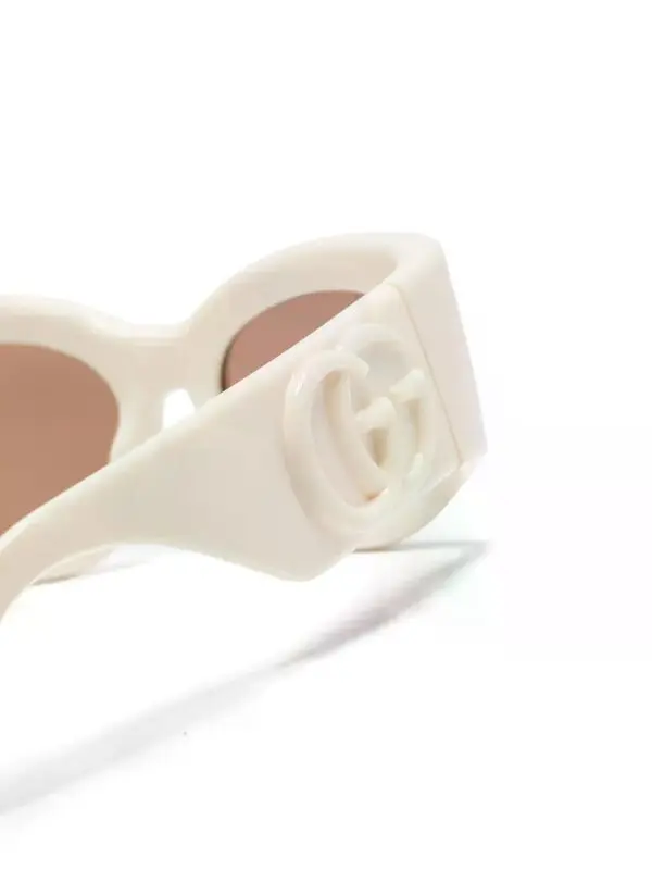 Gucci Double G Rectangle-frame Sunglasses