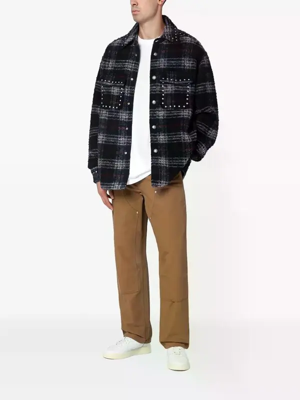 Palm Angels Checked Shirt Jacket