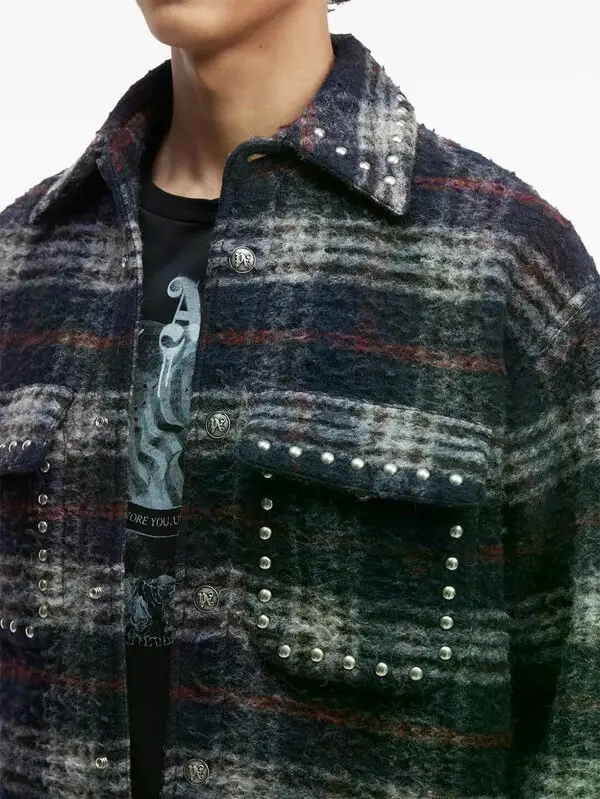 Palm Angels Checked Shirt Jacket