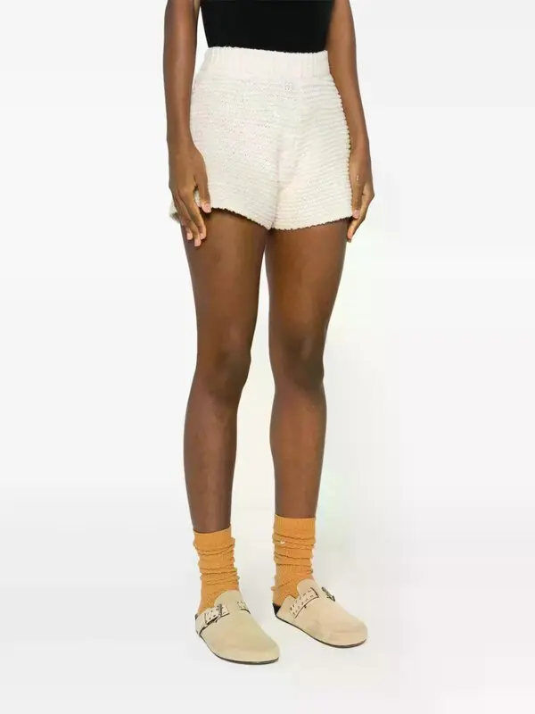 Alanui Knitted High-waisted Shorts