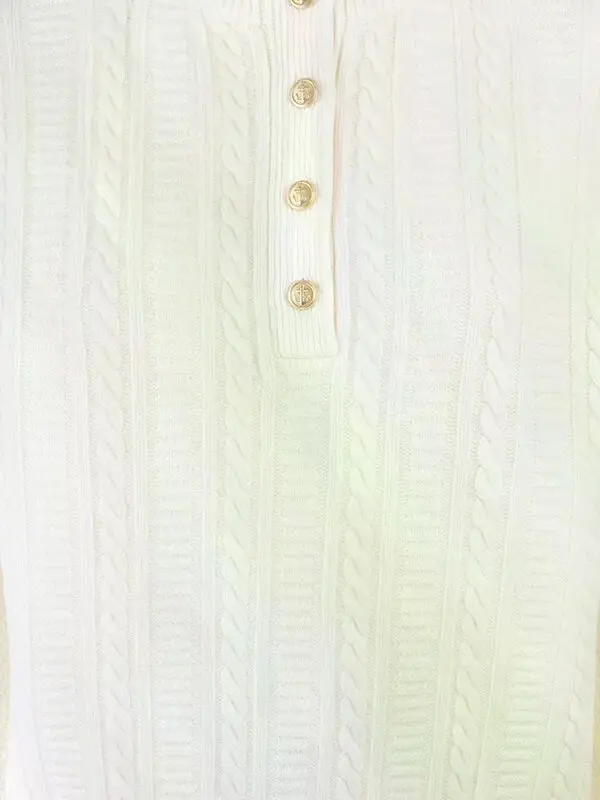 A.p.c. Thea Cable-knit Button Sweater
