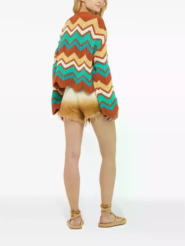 Alanui Kaleidoscopic Chevron Knit Jumper