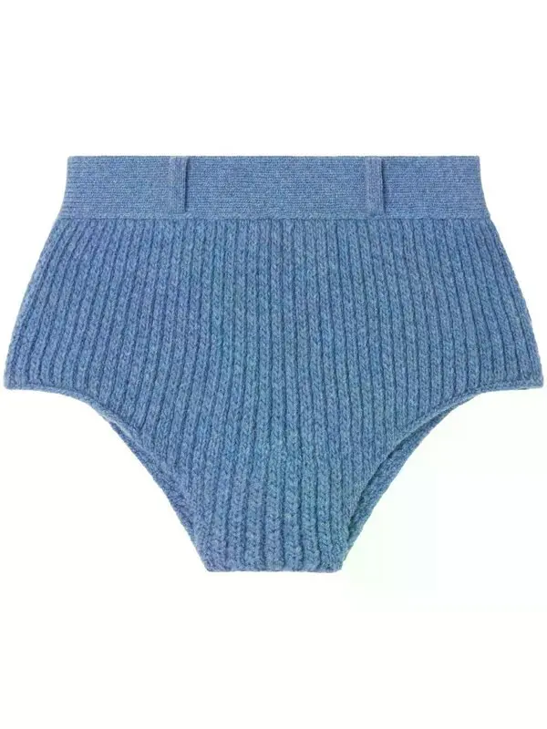 Alanui Knitted High-waisted Shorts