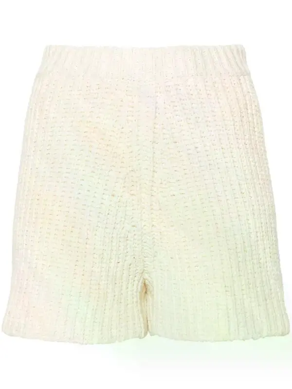 Alanui Lush Nature Knitted Shorts