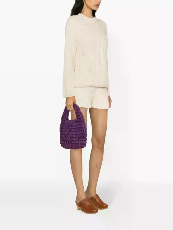 Alanui Lush Nature Knitted Shorts