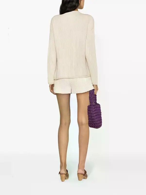 Alanui Lush Nature Knitted Shorts