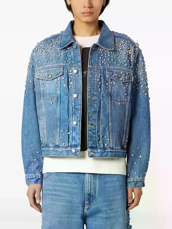 1989 STUDIO Crystal-embellished Denim Jacket