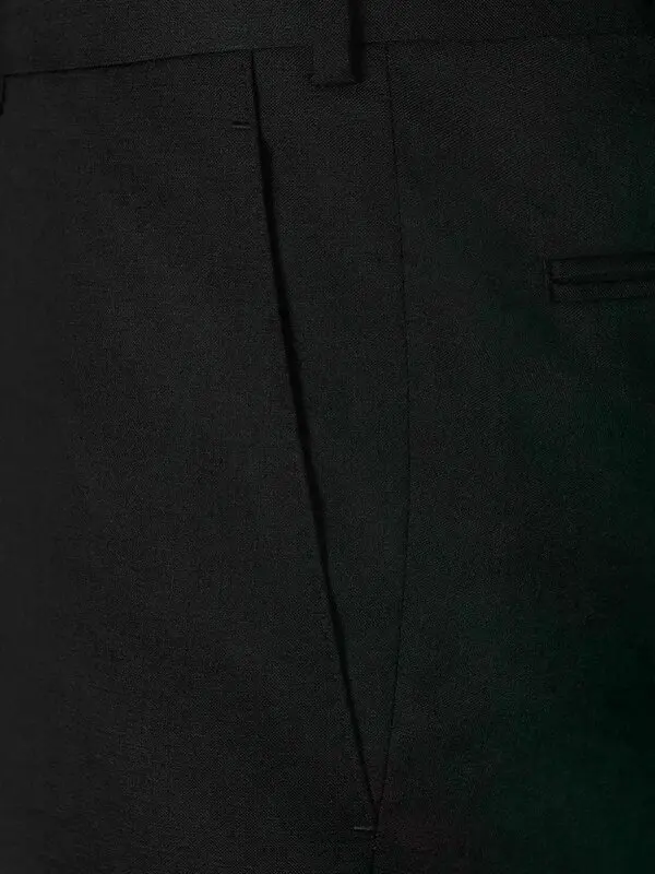 Scabal Virgin Wool Trousers - Black
