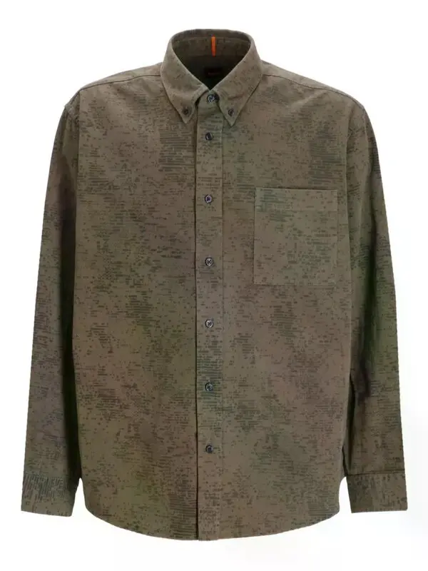 BOSS Printed Button-up Shirt