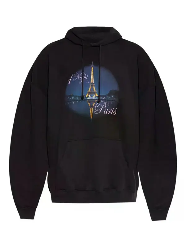 Vetements Night In Paris-print Hoodie