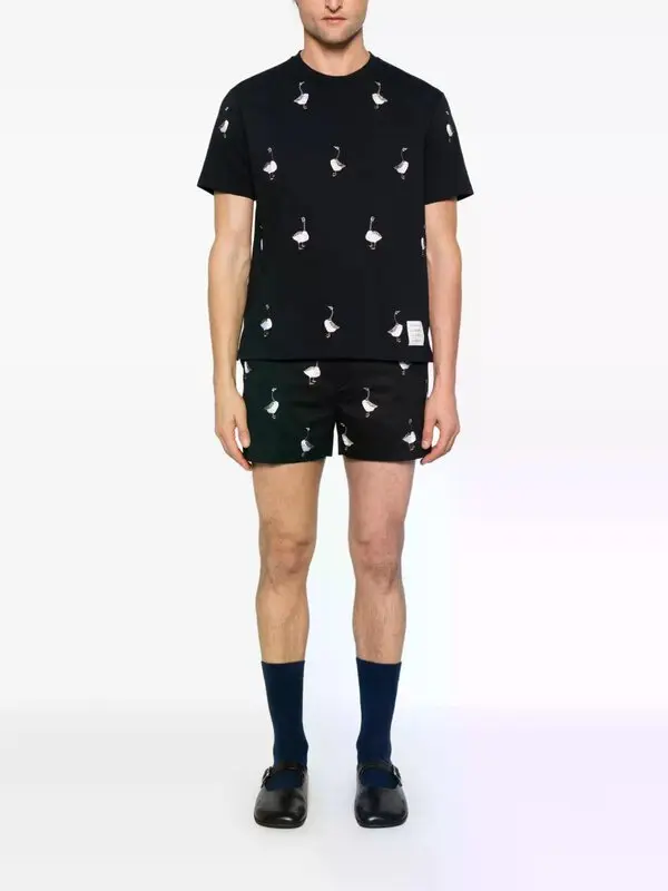 Thom Browne Embroidered-motif T-shirt