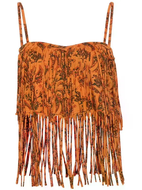Alanui Monsoon Paisley-print Top