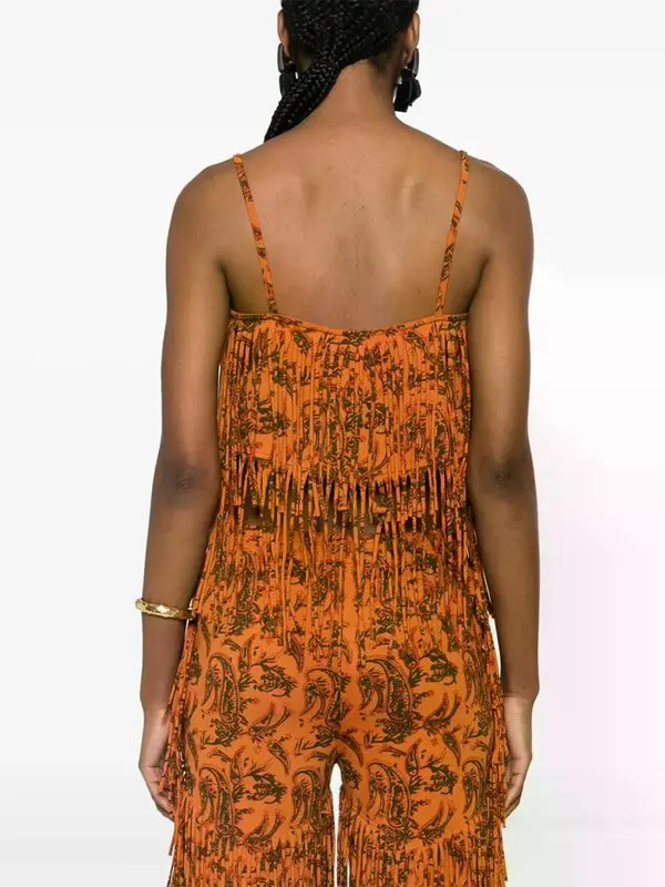 Alanui Monsoon Paisley-print Top