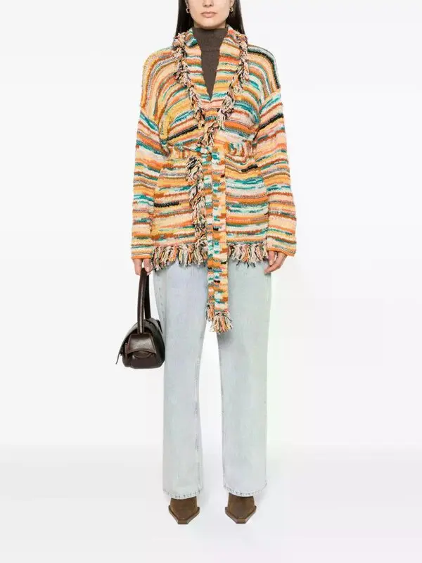 Alanui Madurai Striped Cardigan