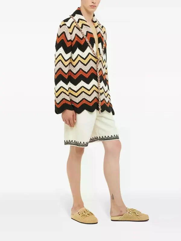 Alanui Kaleidoscopic Chevron-print Cardigan
