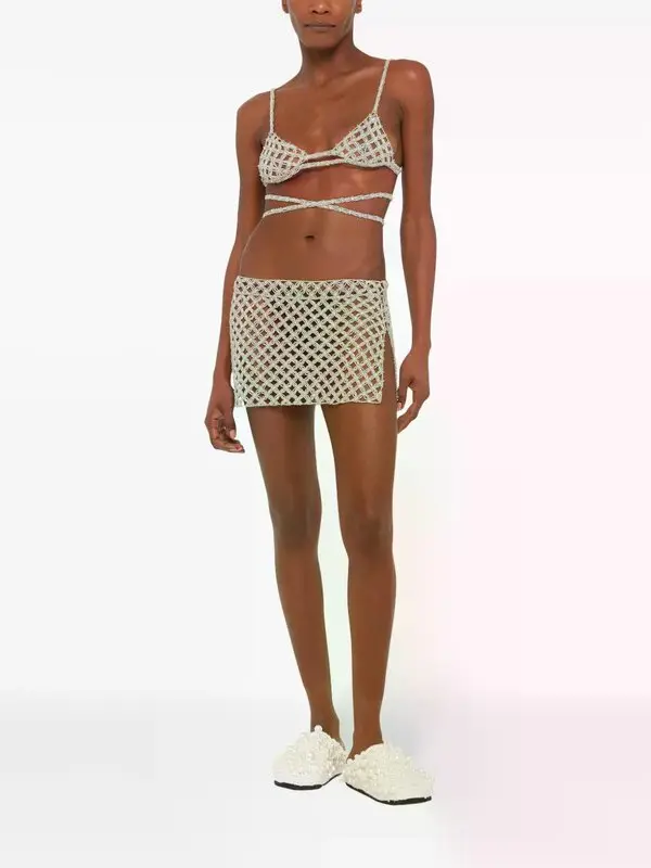 Alanui Open-knit Skirt