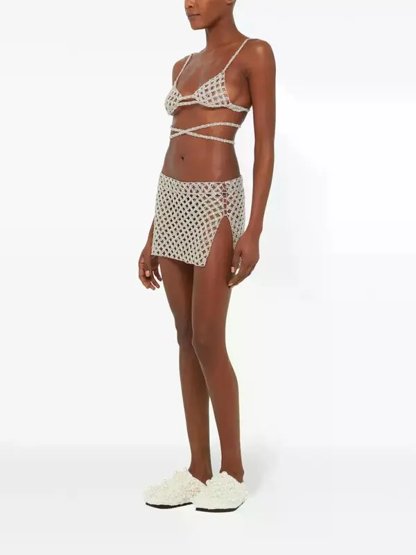 Alanui Open-knit Skirt