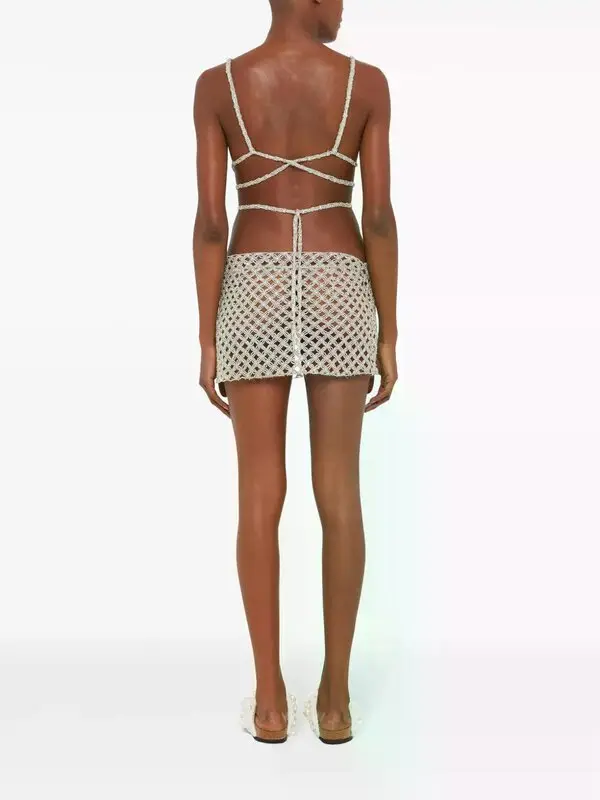 Alanui Open-knit Skirt