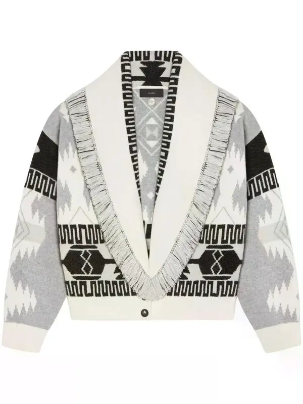 Alanui Icon Jacquard Cardigan Bomber