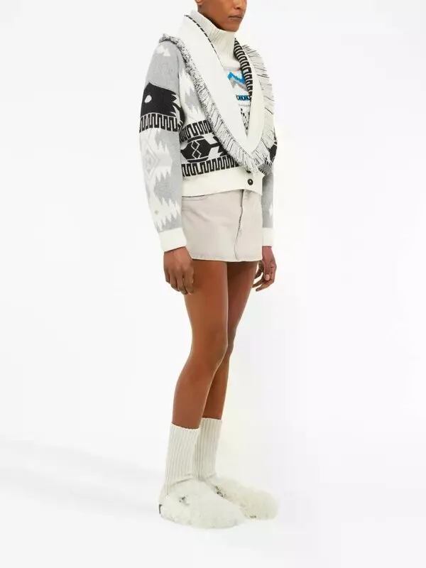 Alanui Icon Jacquard Cardigan Bomber