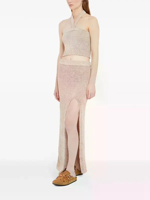 Alanui Knitted Beach Skirt
