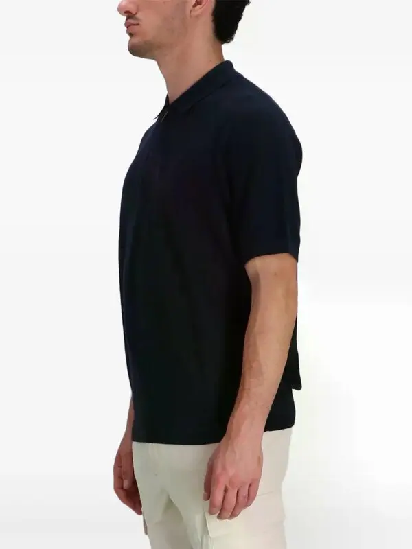 BOSS Zip-up Short-sleeve Polo Shirt