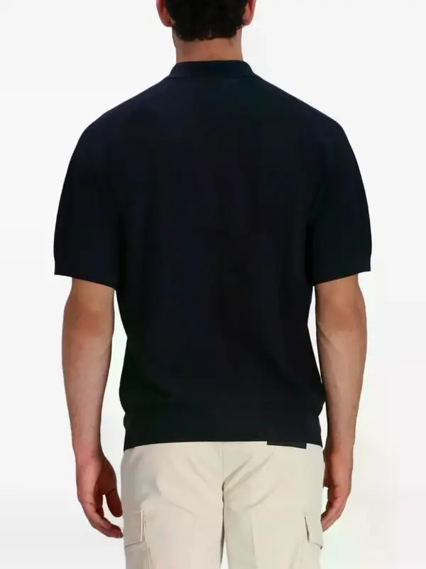 BOSS Zip-up Short-sleeve Polo Shirt