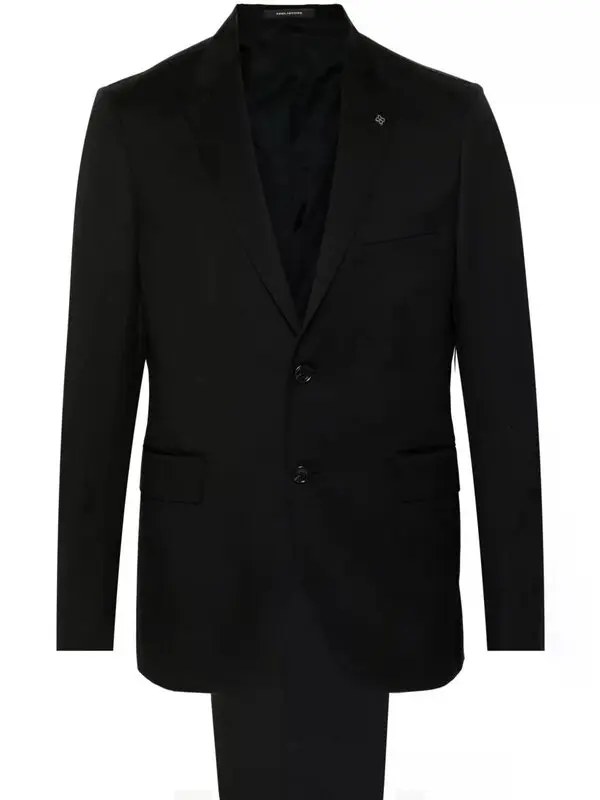 Tagliatore Single-breasted Wool Suit - Black
