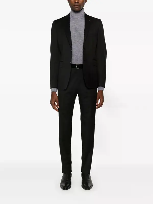Tagliatore Single-breasted Wool Suit - Black