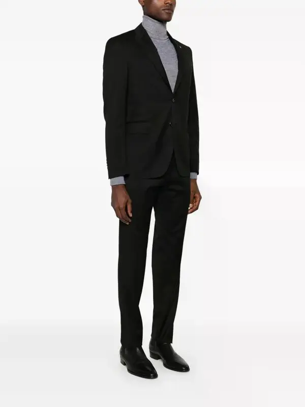 Tagliatore Single-breasted Wool Suit - Black