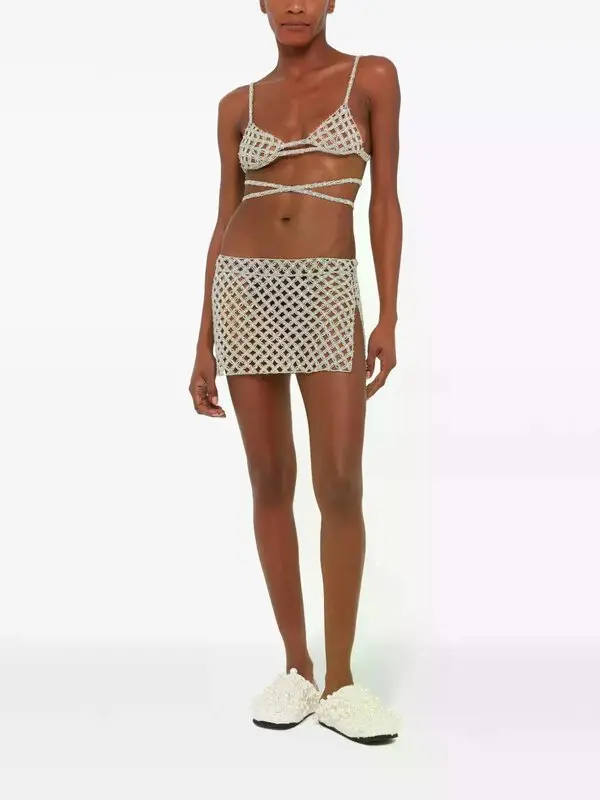 Alanui Lace-up Triangle Bra
