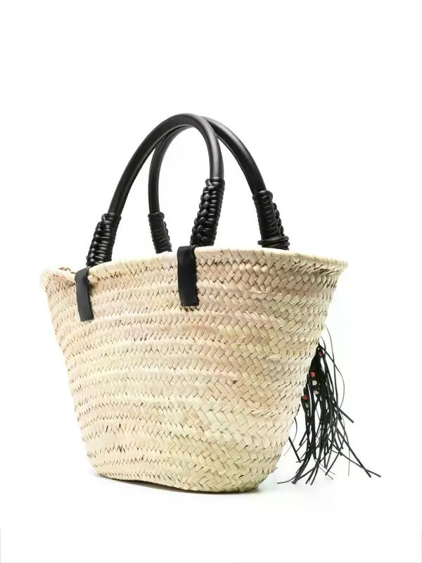 Alanui Large Icon Palm Leaf Raffia Tote Bag
