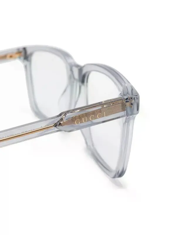 Gucci Transparent-frame Square Glasses