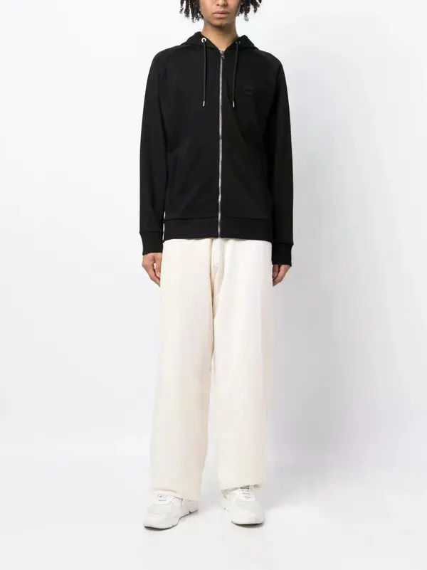BOSS Logo-patch Drawstring Hoodie
