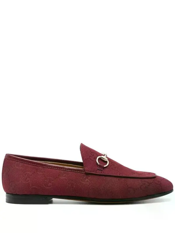 Gucci Macro Gg Canvas Loafers