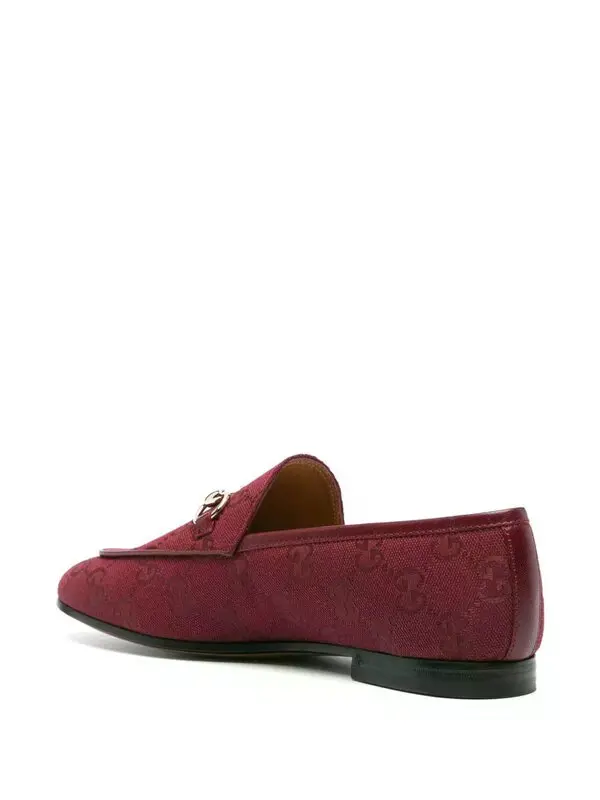 Gucci Macro Gg Canvas Loafers