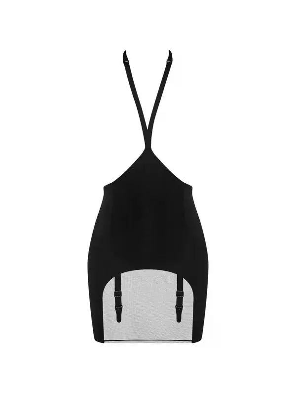 MAISON CLOSE Pure Tentation Skirted Harness Bodysuit - Black