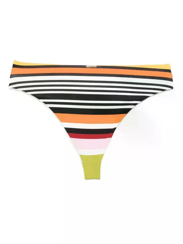 CALA DE LA CRUZ Striped Bikini Bottom