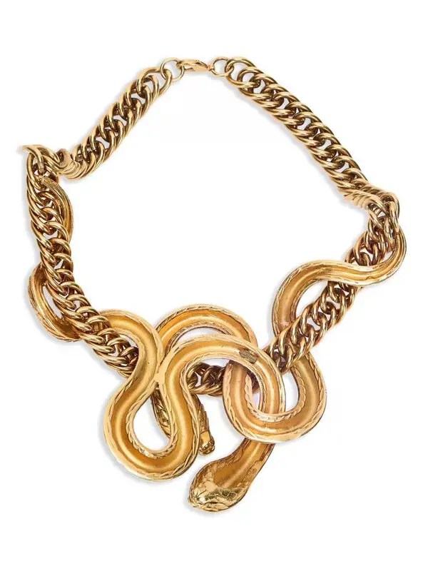 Roberto Cavalli Snake-motif Statement Necklace