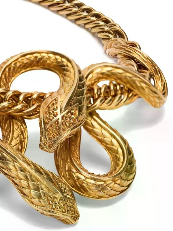 Roberto Cavalli Snake-motif Statement Necklace