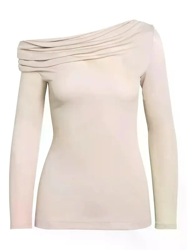 Givenchy Asymmetric Draped Top - Neutrals