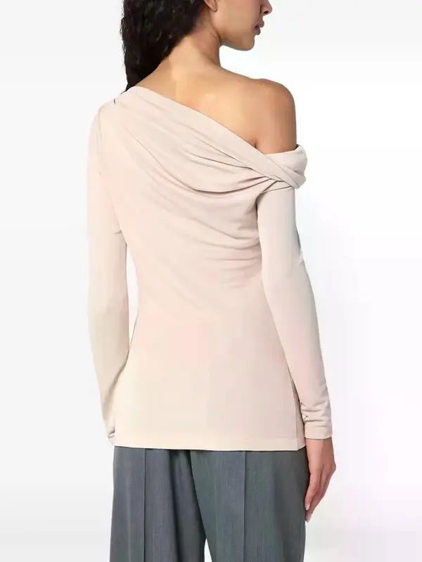 Givenchy Asymmetric Draped Top - Neutrals
