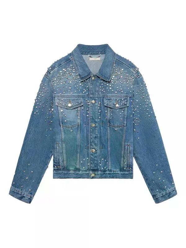 1989 STUDIO Crystal-embellished Denim Jacket - Blue