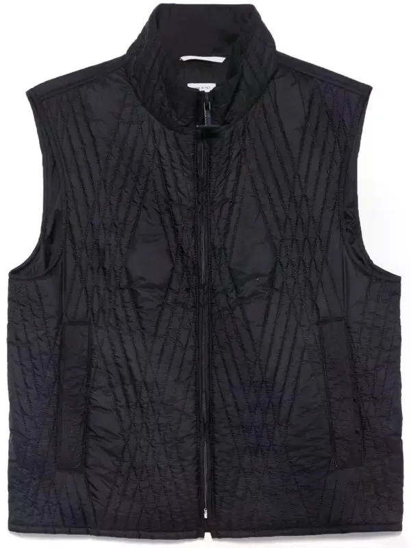Thom Browne Quilted Gilet - Blue