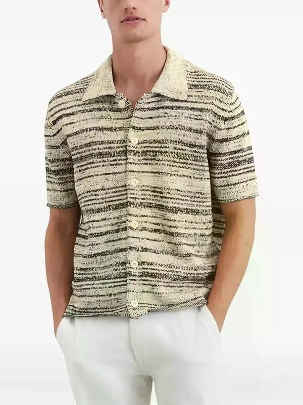 Marc O'polo Marl-knit Short-sleeve Shirt