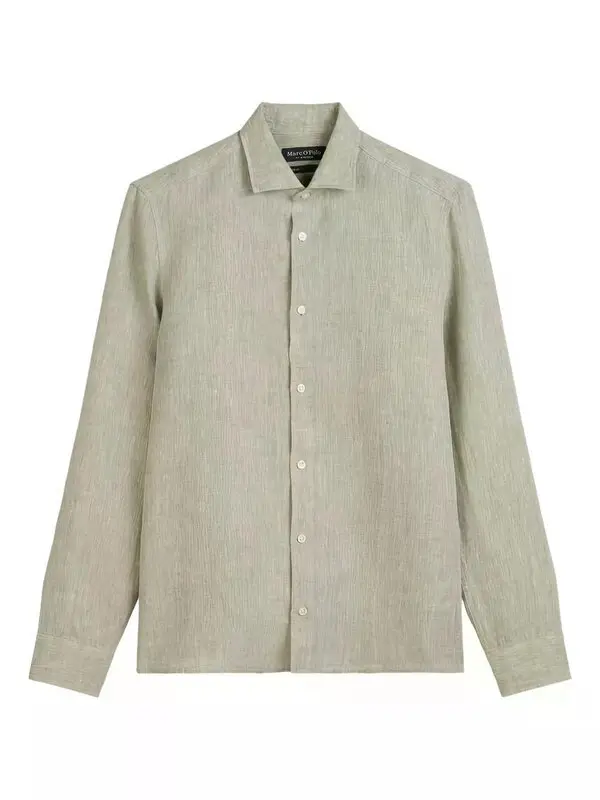 Marc O'polo Textured Button-up Shirt - Neutrals